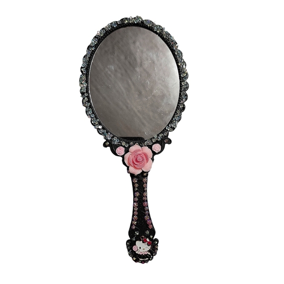 Hand Crafted | Accessories | Hello Kitty Handheld Makeup Mirror ...